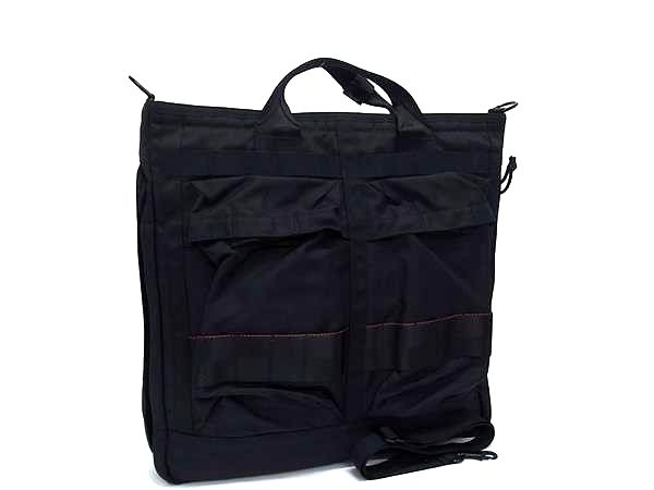 ■新品■未使用■BRIEFING ブリーフィング ビームスプラスコラボ キャンバス 2WAY コックピットバッグ ハンドバッグ ブラック系 FV4730