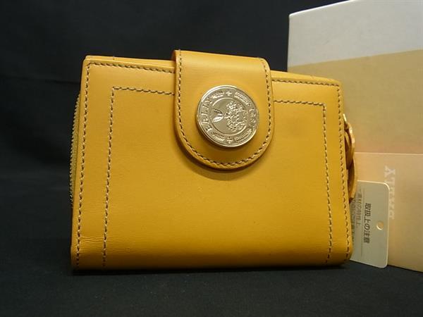 ■美品■ BALLY バリー レザー 二つ折り 財布 ウォレット 小銭入れ カード入れ レディース メンズ イエロー系 GA5748
