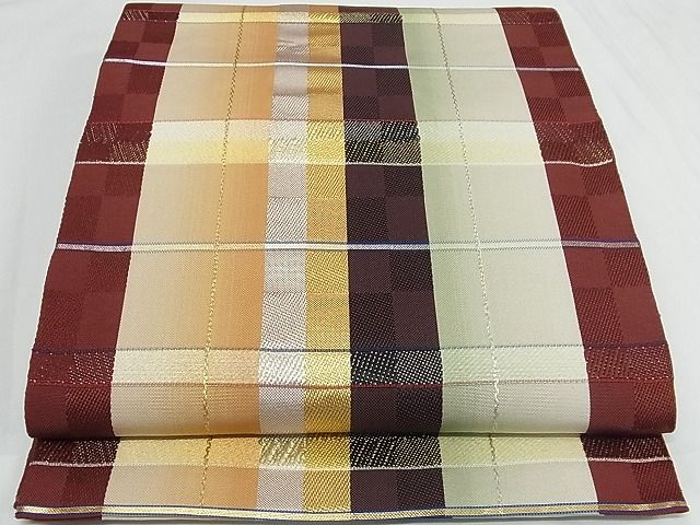 平和屋本店■最高級 龍村平蔵製 六通柄 本袋帯 金銀糸 正絹 逸品 3kk4519