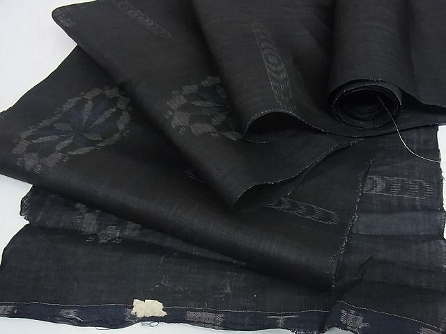 平和屋本店■極上　夏物　重要無形文化財　本場宮古上布　苧麻　反物　着尺　逸品　未使用　KAAA0682kk4