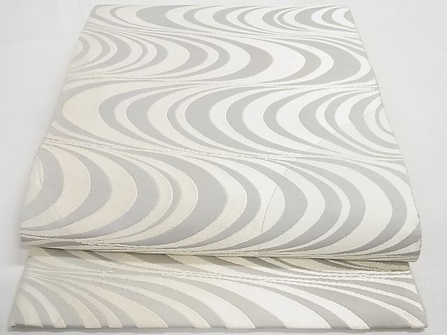 平和屋本店■最高級　人間国宝　北村武資　煌彩錦　六通柄袋帯　流水文　正絹　逸品　KAAA10567kk4