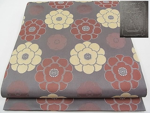 平和屋本店■極上　最高級　人間国宝　北村武資　経錦　六通柄袋帯　舞花文　逸品　未使用　CYAA0130s4