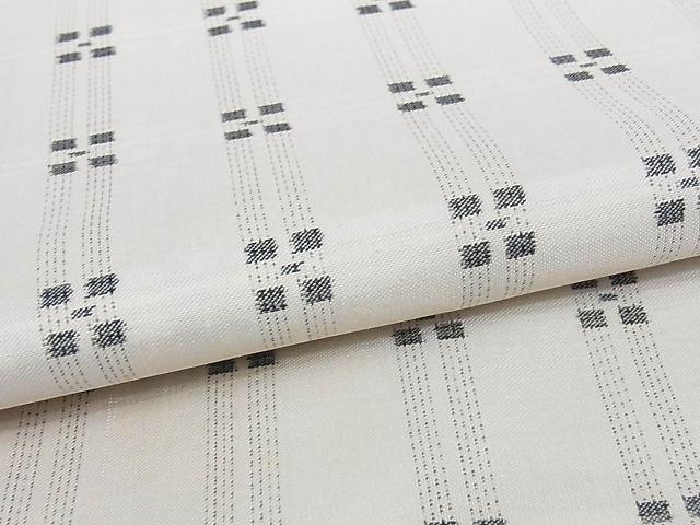 平和屋本店□極上 本場大島紬 長羽織 白大島 9マルキ 手織り 証紙付き