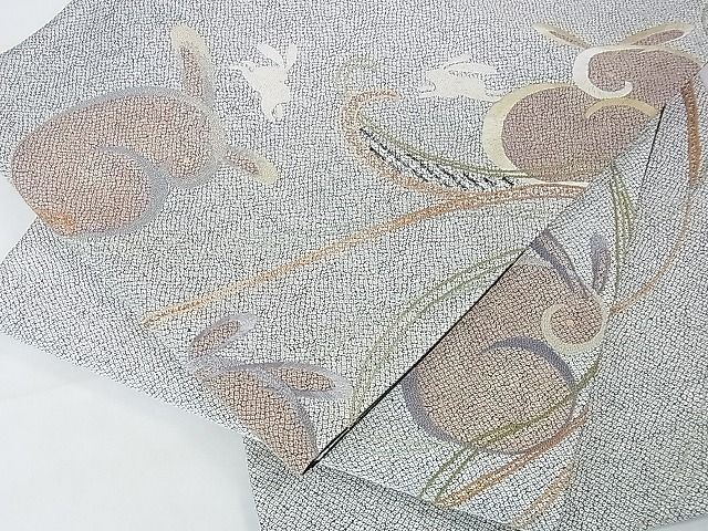 平和屋本店■極上　中国人間国宝　将雪英　中国三大刺繍　相良刺繍　六通柄袋帯　飛兎　金銀糸　逸品　未使用　DZAA1695kh4