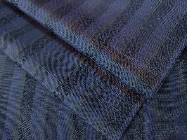 平和屋本店■極上　男性　お召　博多織　献上　逸品　DZAA1859kh4