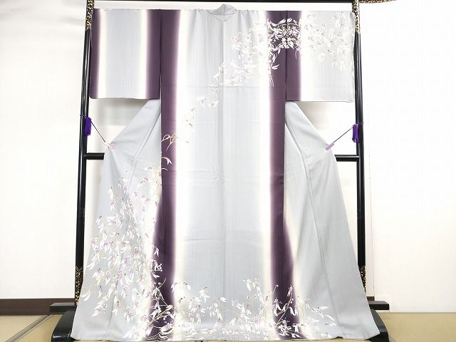 平和屋本店■極上　訪問着　雪の下 　ユキノシタ　暈し染め　逸品　未使用　DZAA2120kh4