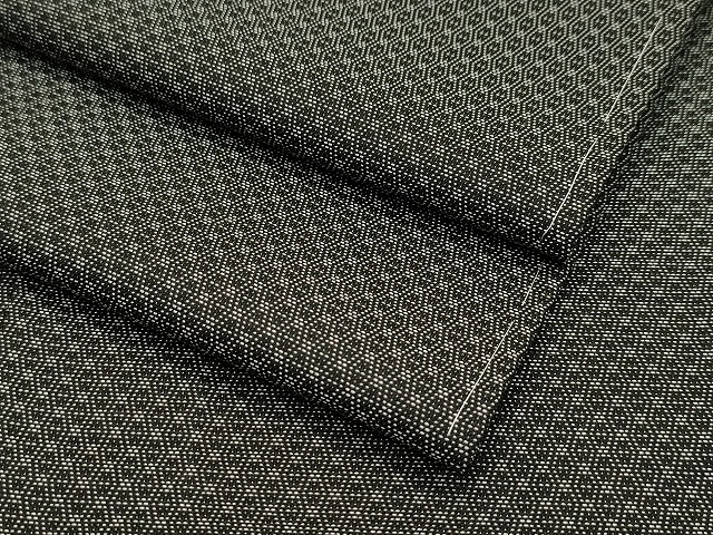 平和屋本店■超希少　本場黄八丈　黒八丈　紬　たつみ綾織　逸品　未使用　3s3576