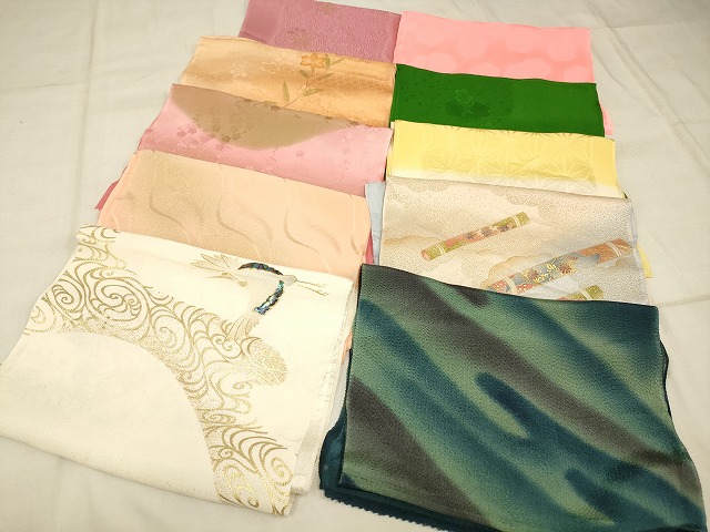 平和屋着物★和装小物　上質な帯揚げ　10枚セット　未使用品多数　逸品　AAAO1689ps