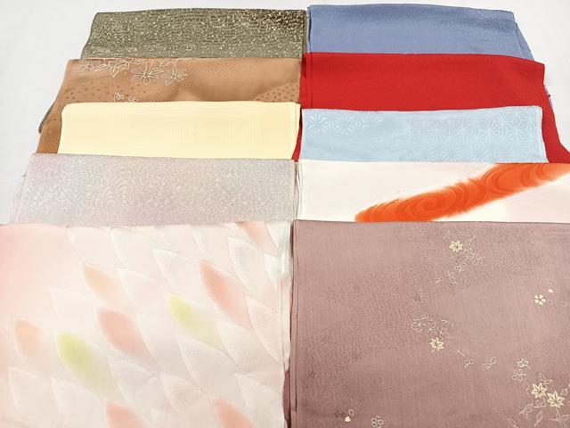 平和屋着物★和装小物　上質な帯揚げ　10枚セット　逸品　CAAK2750xe
