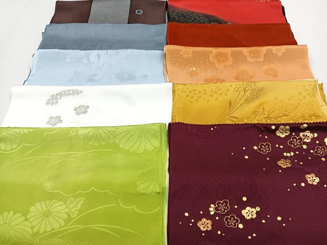 平和屋着物★和装小物　上質な帯揚げ　10枚セット　逸品　CAAK2747xe