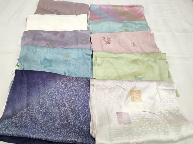 平和屋着物★和装小物　上質な帯揚げ　10枚セット　逸品　AAAO5785ps