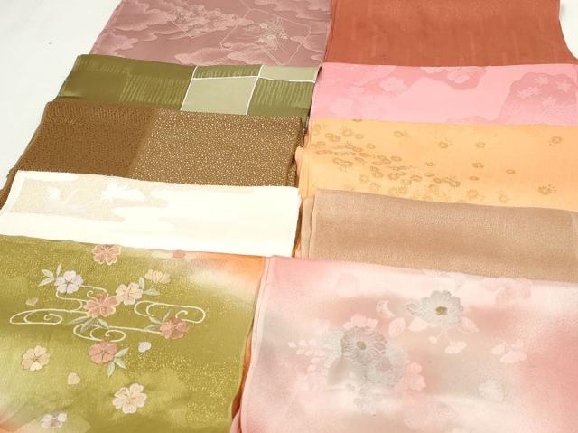 平和屋着物★和装小物　上質な帯揚げ　10枚セット　逸品　DAAP2035qa