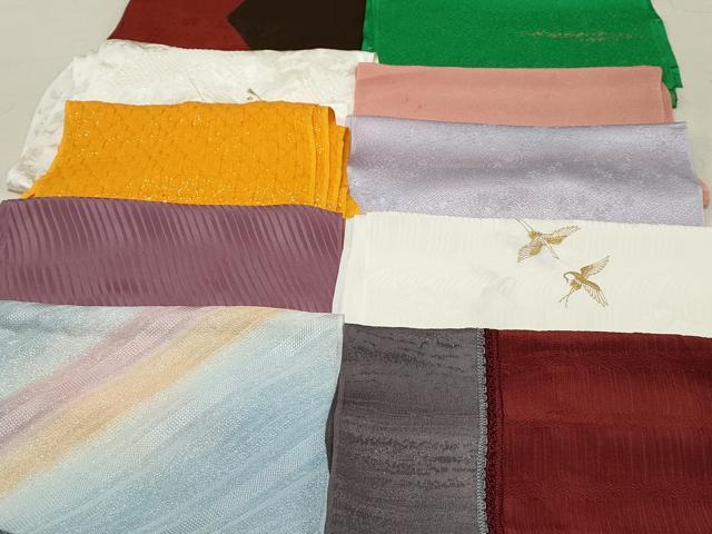 平和屋着物★和装小物　上質な帯揚げ　10枚セット　逸品　DAAP2106qa