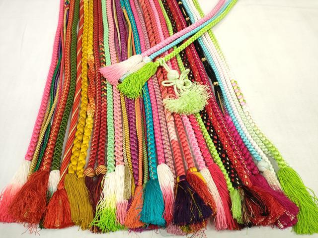 平和屋着物●和装小物　帯締め20本　振袖用　丸組　金糸　逸品　DAAQ1248zzz