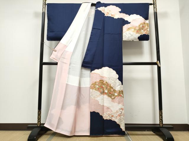 平和屋着物○十日町老舗ブランド 吉澤友禅 吾妻徳穂 訪問着 駒刺繍