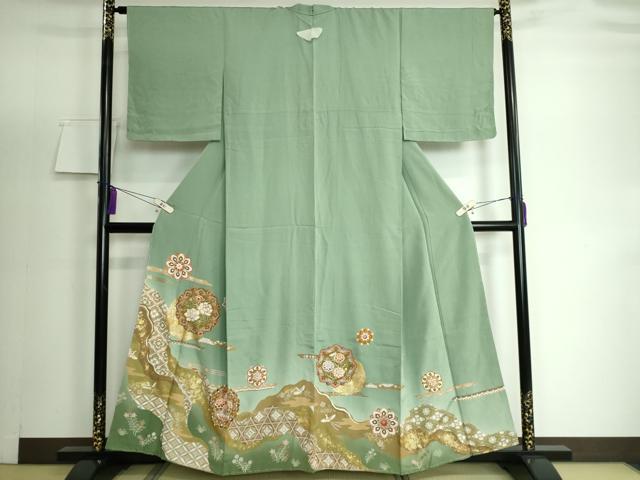 平和屋着物●豪華色留袖　正倉院花文　金彩　正絹　逸品　未使用　DAAP1890ic