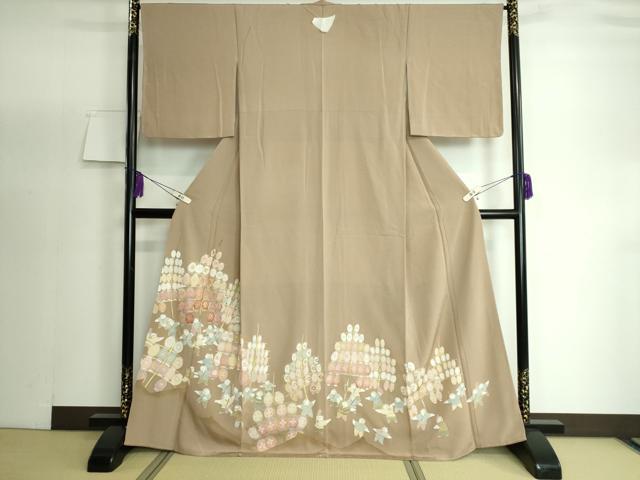 平和屋着物●豪華色留袖　駒刺繍　お祭り　金彩　正絹　逸品　未使用　DAAP1897ic