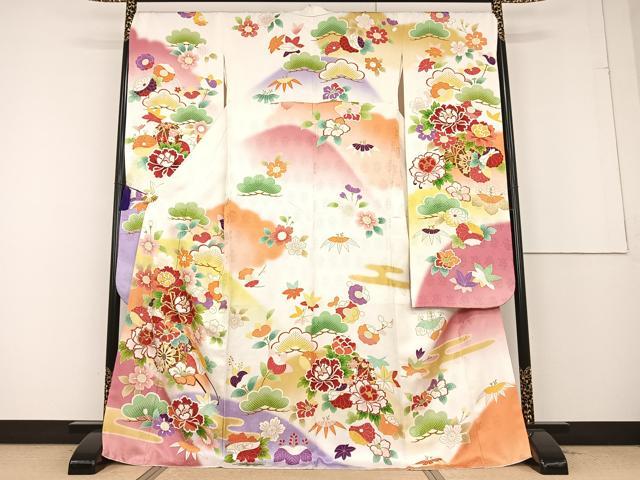 平和屋1□豪華振袖 花車文 金彩 逸品 1tx0186 金彩 逸品 平和屋着物