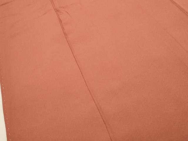 平和屋着物■上質な色無地　雀茶色　正絹　逸品　DAAP9884op