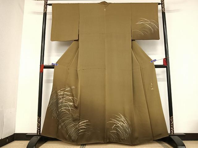 平和屋着物●金彩友禅　卓越技能者・名工・和田光正　訪問着　薄　暈し染め　金彩　正絹　逸品　AAAT9376np