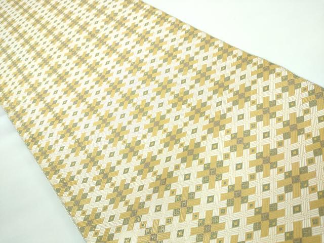 平和屋本店□極上 伝統工芸士 岩瀬安正 六通柄袋帯 鍋島錦