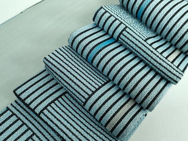 平和屋本店■極上　男性　角帯　変わり間道　銀糸　逸品　DZAA5422kh5