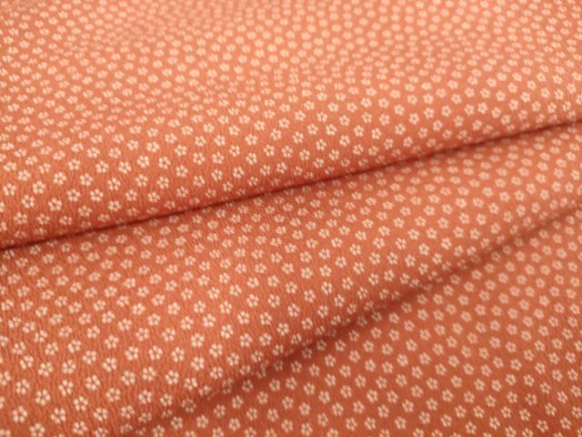 平和屋着物▽小紋　単衣　小花　洗える着物　DAAS0248az