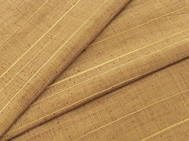 平和屋着物▽上質な紬　単衣　霞文　正絹　逸品　BAAT0440yt