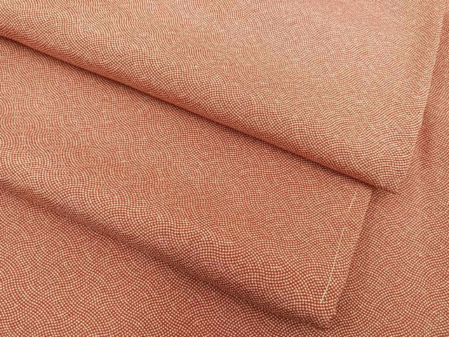 平和屋着物▽江戸小紋　単衣　よろけ縞　洗える着物　未使用　BAAT1159hv