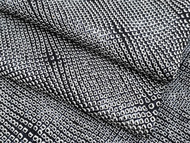 平和屋本店■極上　絞りの開祖　竹田庄九郎　小紋　吉祥文　黒地　逸品　CYAA2341s5