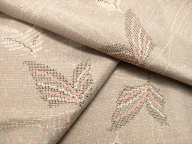 平和屋着物●本場大島紬　9マルキ　舞蝶文　正絹　逸品　DAAS2193tw