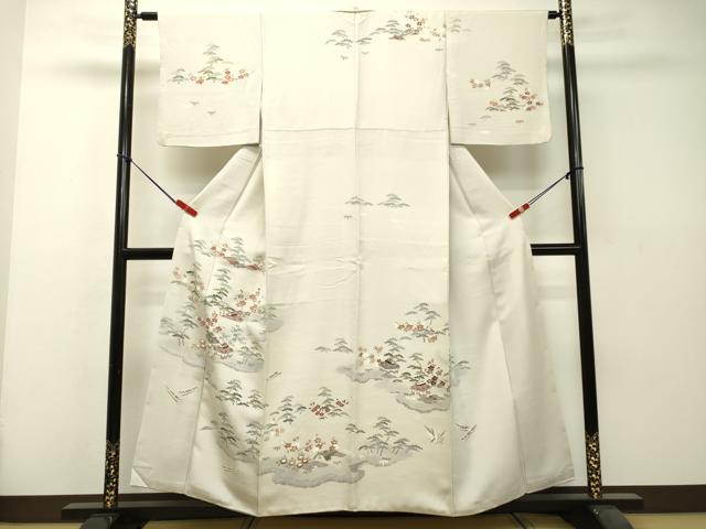 平和屋着物●創業460年・千總　訪問着　風景文　正絹　逸品　DAAS2194tw