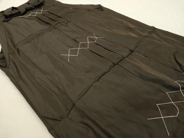 平和屋着物●男性　馬乗り袴　縞　正絹　逸品　未使用　DAAS2279tw