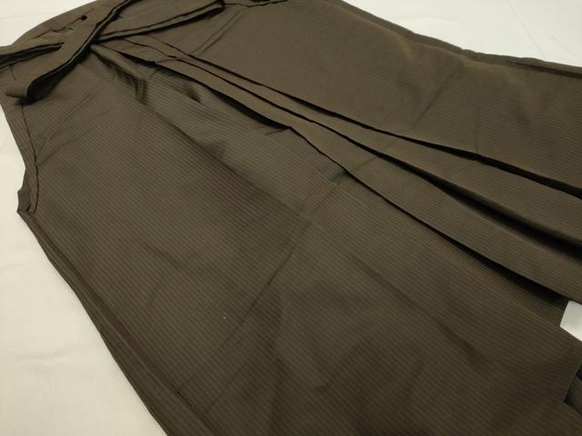 平和屋着物●男性　馬乗り袴　縞　正絹　逸品　DAAS2282tw