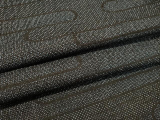 平和屋着物●結城紬　100亀甲　霞文　正絹　逸品　DAAS2322tw
