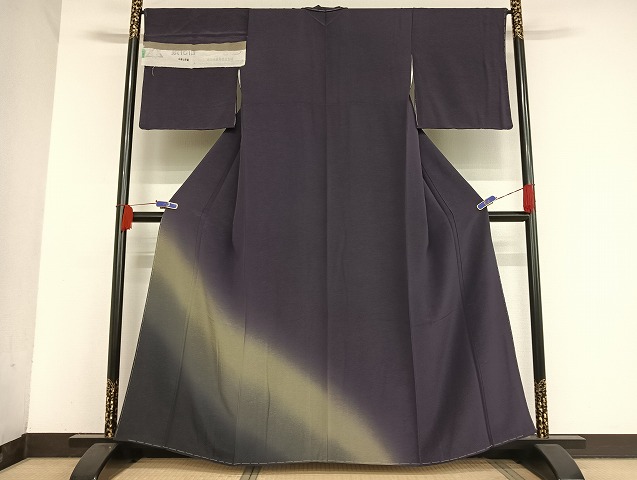 平和屋着物●京都の名門ブランド　銀花仙　訪問着　暈し染め　反端付き　正絹　逸品　AAAU4222np