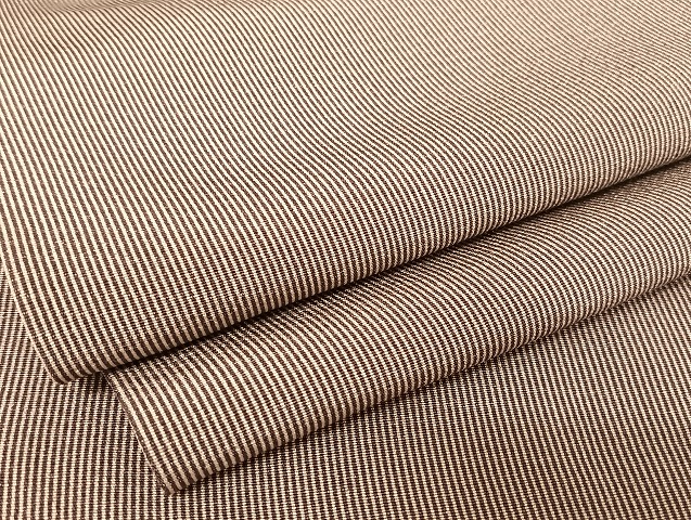 平和屋着物●江戸小紋　万筋　濃色×亜麻色　正絹　逸品　AAAU4258np