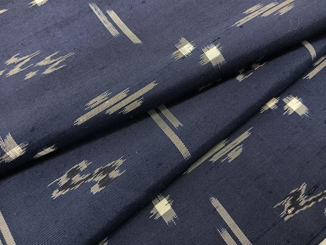平和屋着物●本場琉球絣　紬　正絹　逸品　BAAT0852yc