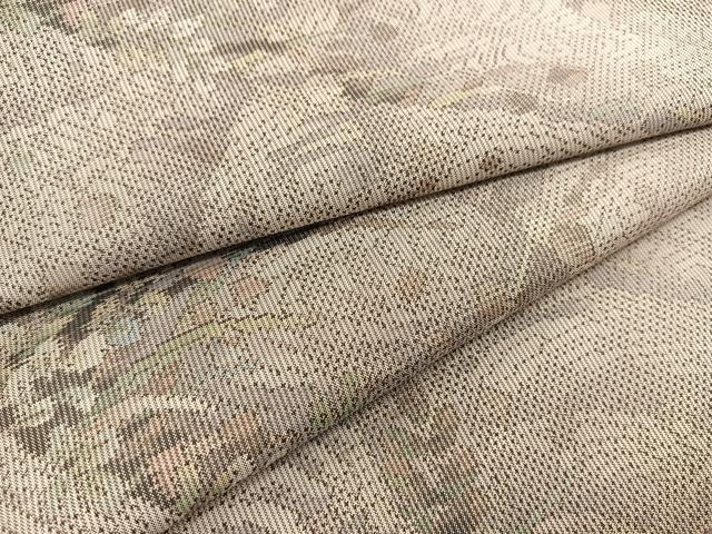 平和屋着物●本場大島紬　7マルキ　立波風景文　正絹　逸品　BAAT0865yc