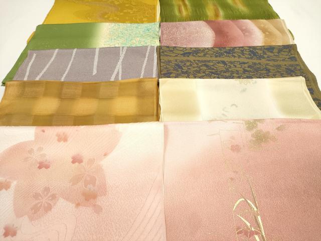 平和屋本店■和装小物　帯揚げ10枚　逸品　未使用　DZAA10874kh5