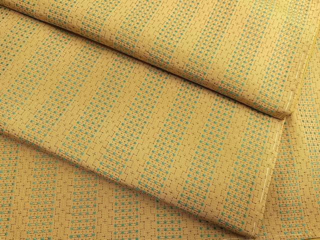 平和屋着物●上質な紬　十字文様　正絹　逸品　未使用　BAAT3176hv