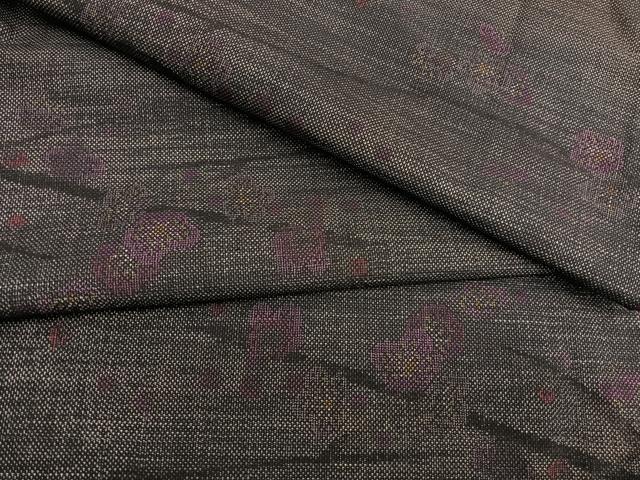 平和屋着物●本場大島紬　枝梅文　正絹　逸品　BAAT3192hv