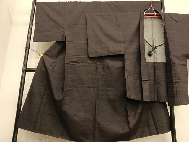 平和屋着物●男性　紬　アンサンブル　霞文　正絹　逸品　BAAT6632hv