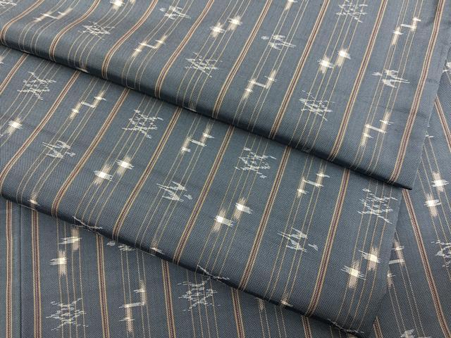 平和屋着物●本場琉球絣　正絹　逸品　BAAT6628hv