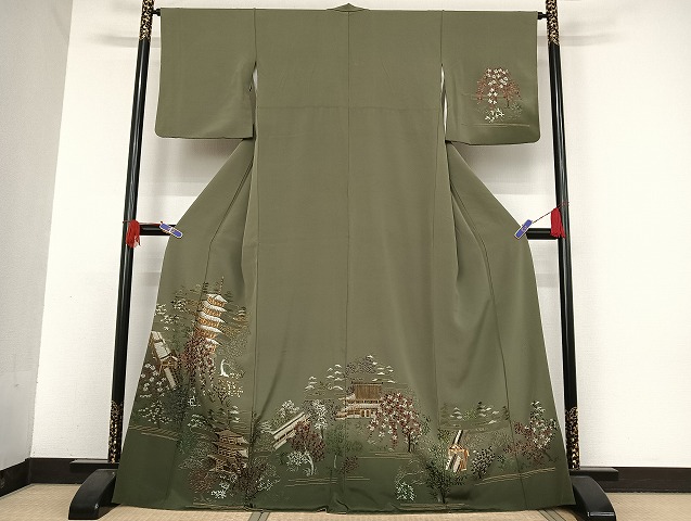 平和屋着物○江戸小紋 鮫小紋柄 黒地 正絹 逸品 AAAT0620zg 平和屋着物