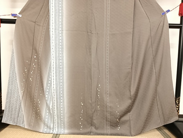 平和屋着物○訪問着 箔散らし 暈し染め 金銀彩 正絹 逸品 AAAU8463zg