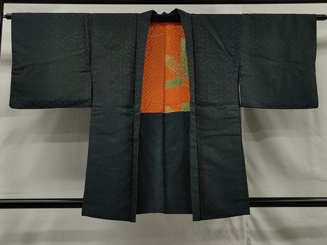 平和屋着物＃羽織　水玉　正絹　逸品　CAAR9092id