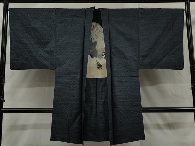 平和屋着物＃男性　羽織　本場大島紬　吉祥文　正絹　逸品　CAAR9114id