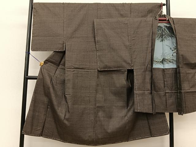 平和屋着物●男性　本場大島紬　アンサンブル　長羽織　100亀甲　総詰め　正絹　逸品　未使用　BAAT0931yc