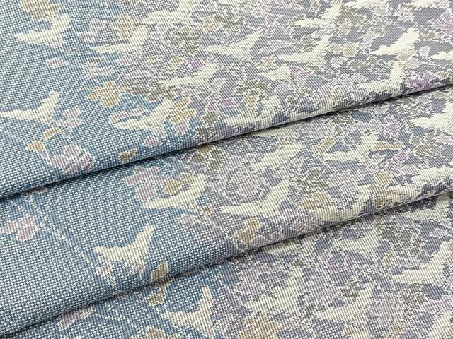 平和屋着物●本場大島紬　7マルキ　草花文　正絹　逸品　BAAT0967yc